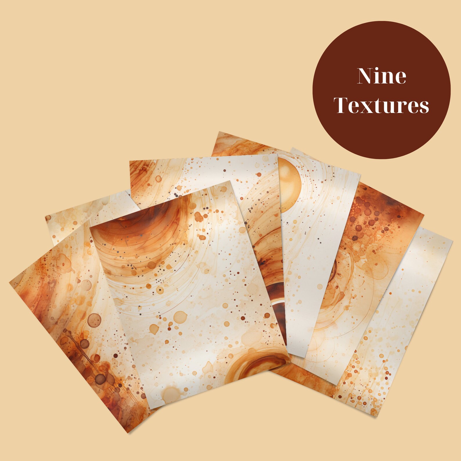 Coffee Stains Texture Bundle: Roast Stains Textures, Café Chic ...