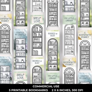 Booktracker Bookmarks INSTANT DOWNLOAD Reading Log Page Marker ...