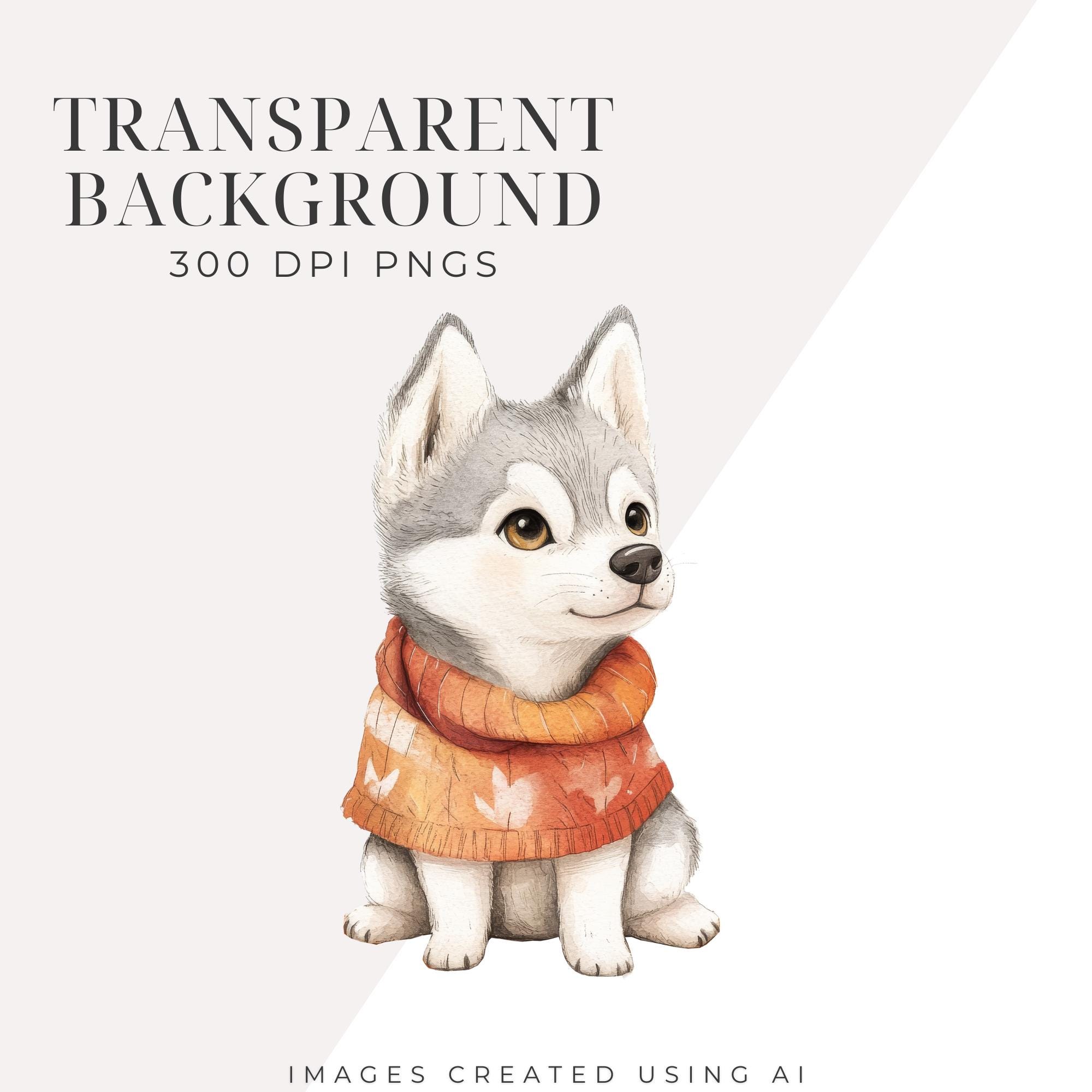 Autumn Dogs Clipart INSTANT DOWNLOAD Watercolor Cozy Fall Puppy ...