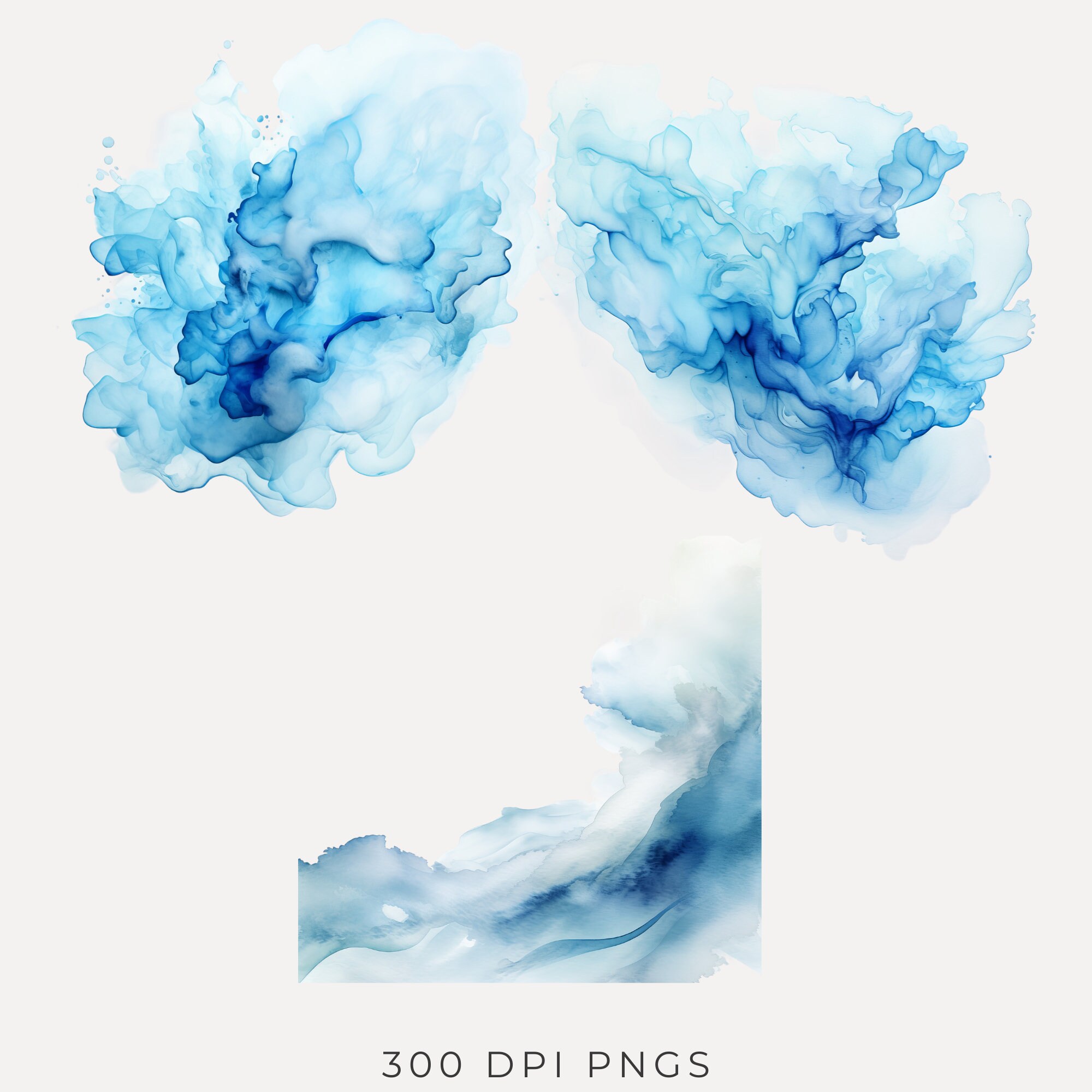 Neutral Watercolor Splashes & Paint Splatter Clipart INSTANT DOWNLOAD ...