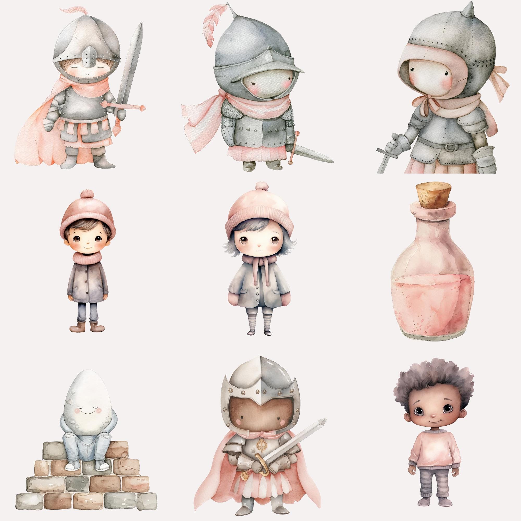 Watercolor Nursery Rhyme Clipart INSTANT DOWNLOAD Humpty Dumpty ...