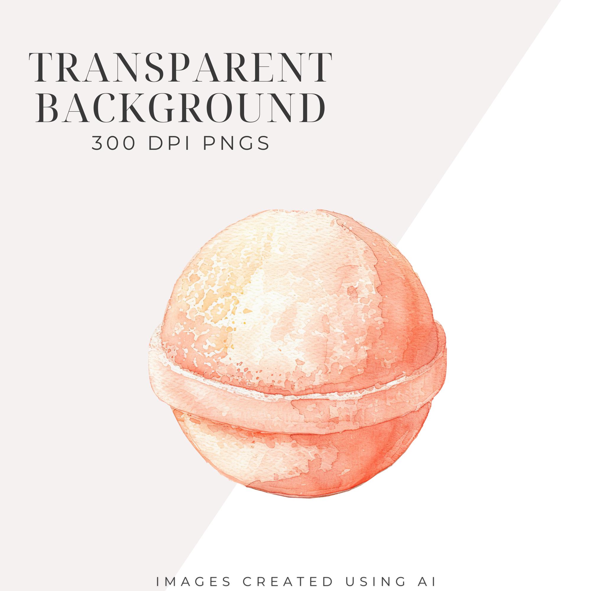 Watercolor Bath Bomb Clipart INSTANT DOWNLOAD Spa-themed Pastel Images ...