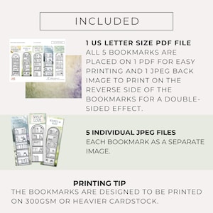 Booktracker Bookmarks INSTANT DOWNLOAD Reading Log Page Marker ...