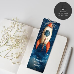Space Alien Bookmarks, Instant Download, Outer Space Page Markers, Sci ...