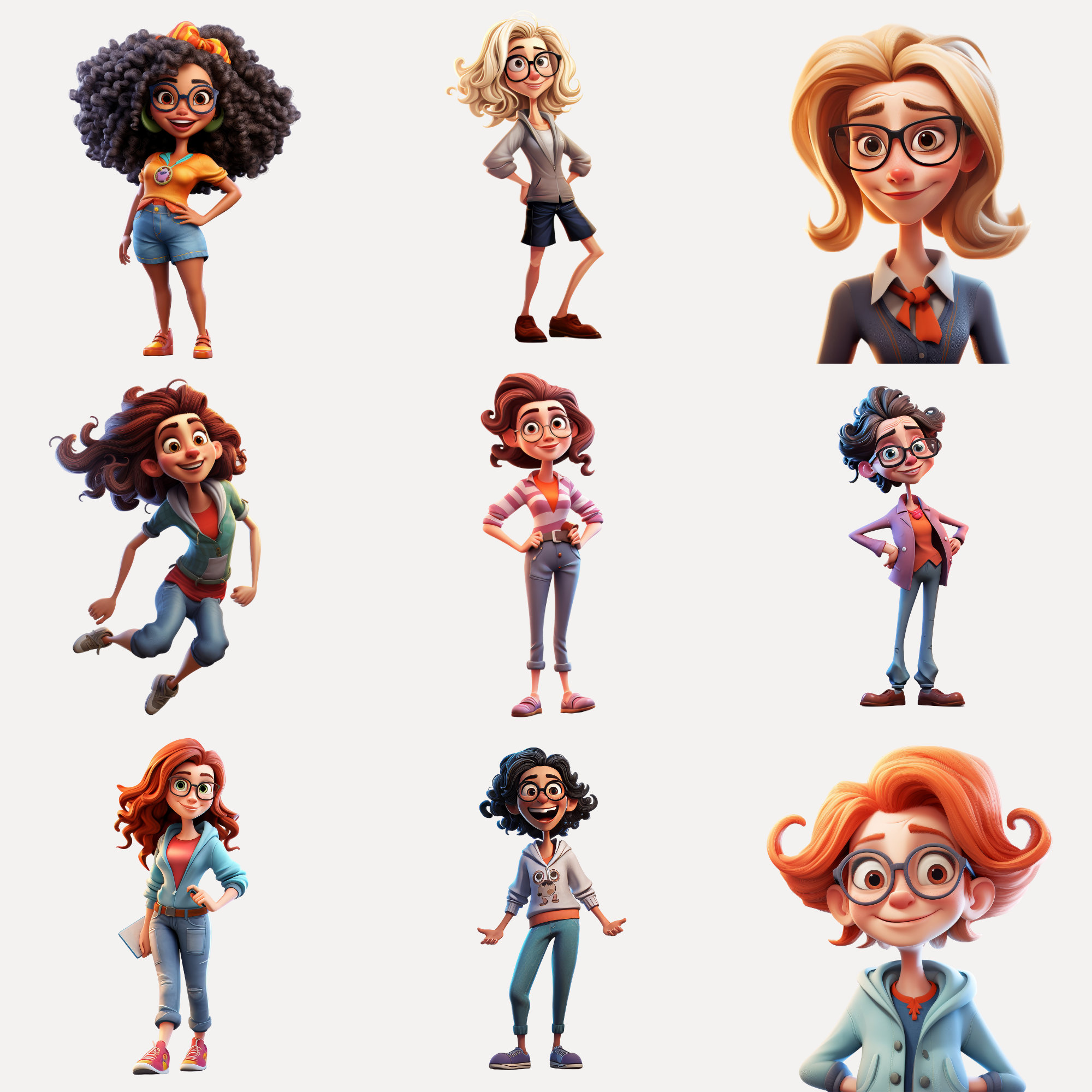 Quirky People Art INSTANT DOWNLOAD Whimsical Figures & Eccentric ...