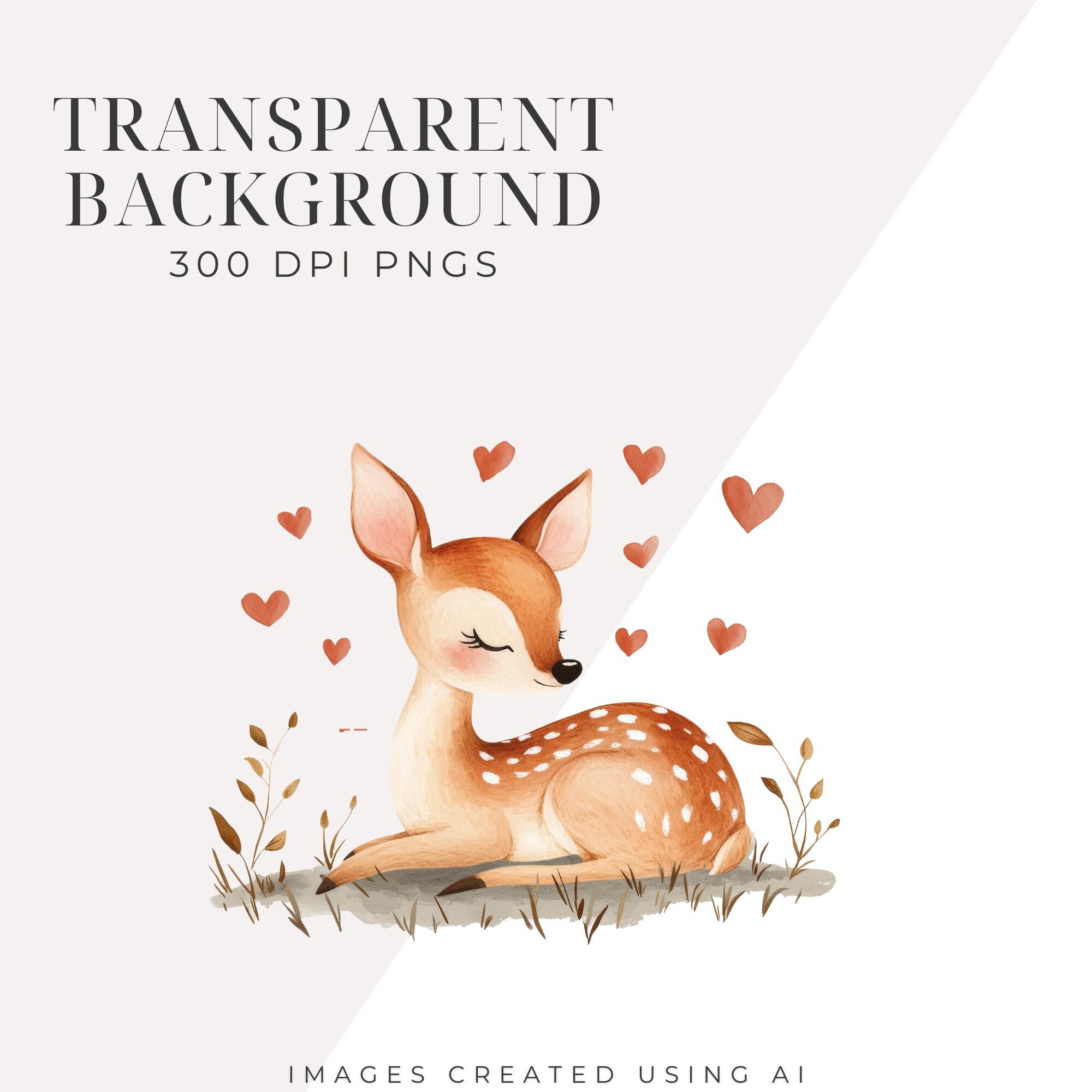 Watercolor Boho Valentine's Day Clipart, Romantic Boho Animals ...