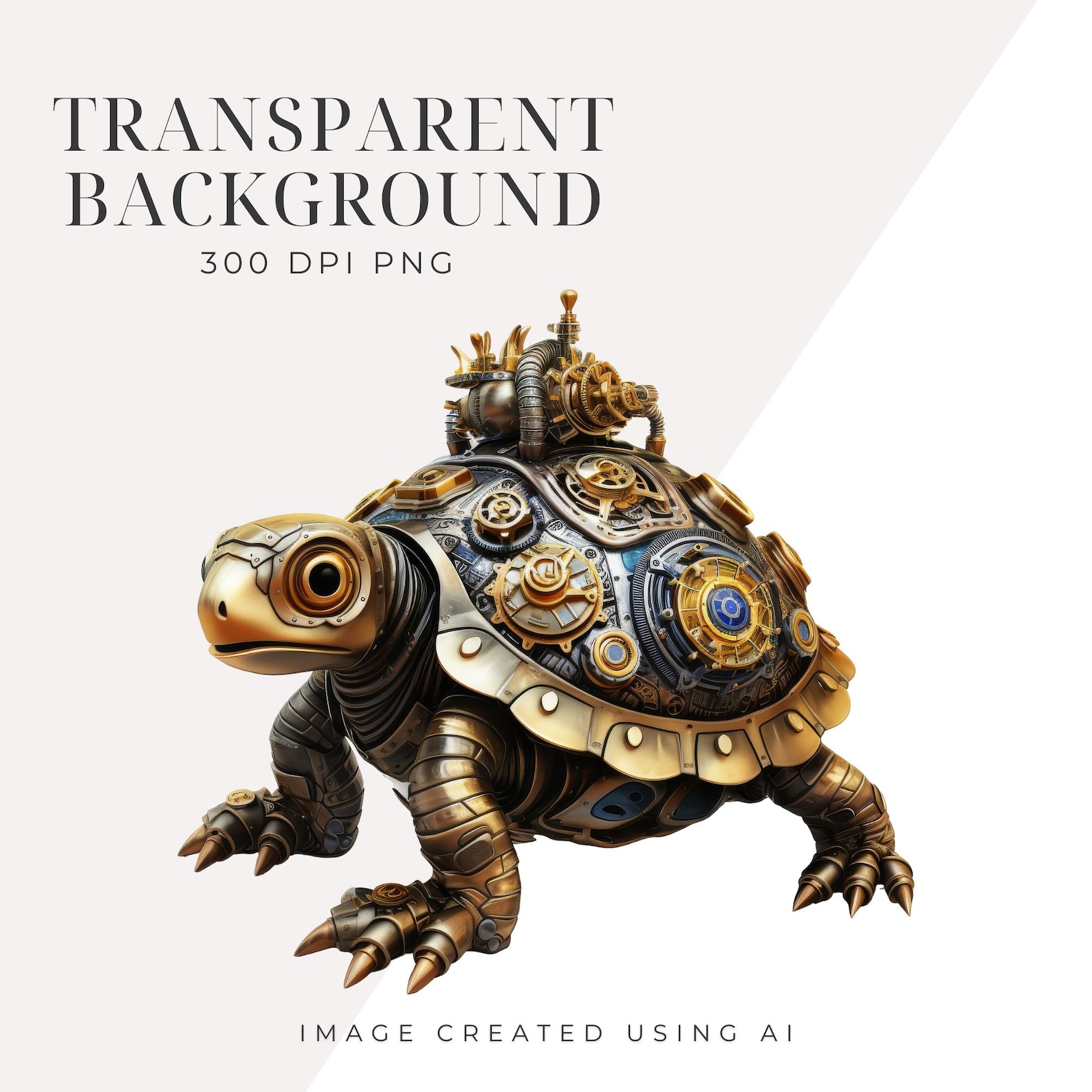 Steampunk Mechanical Turtle INSTANT DOWNLOAD Fantasy Animal ...