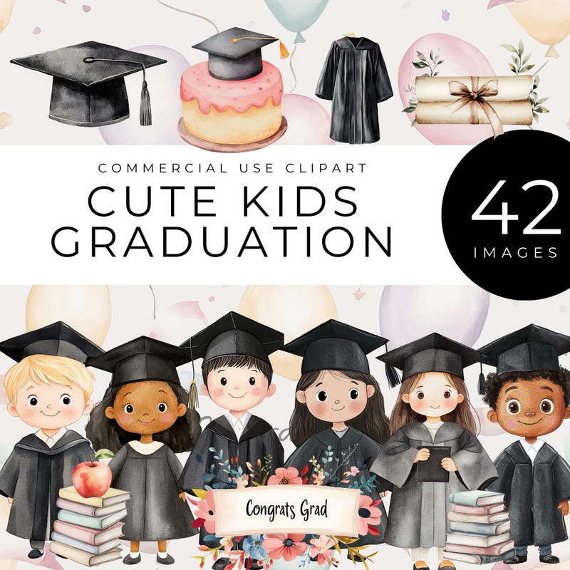Pre K Graduation Clipart - Etsy