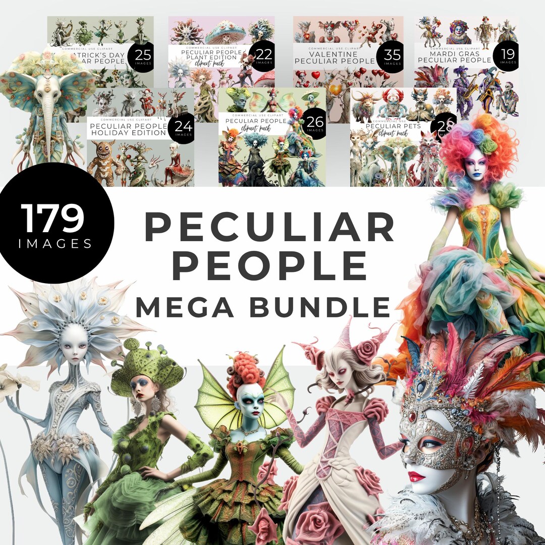 Peculiar People Mega Bundle, Instant Download, Fantasy Whimsical ...