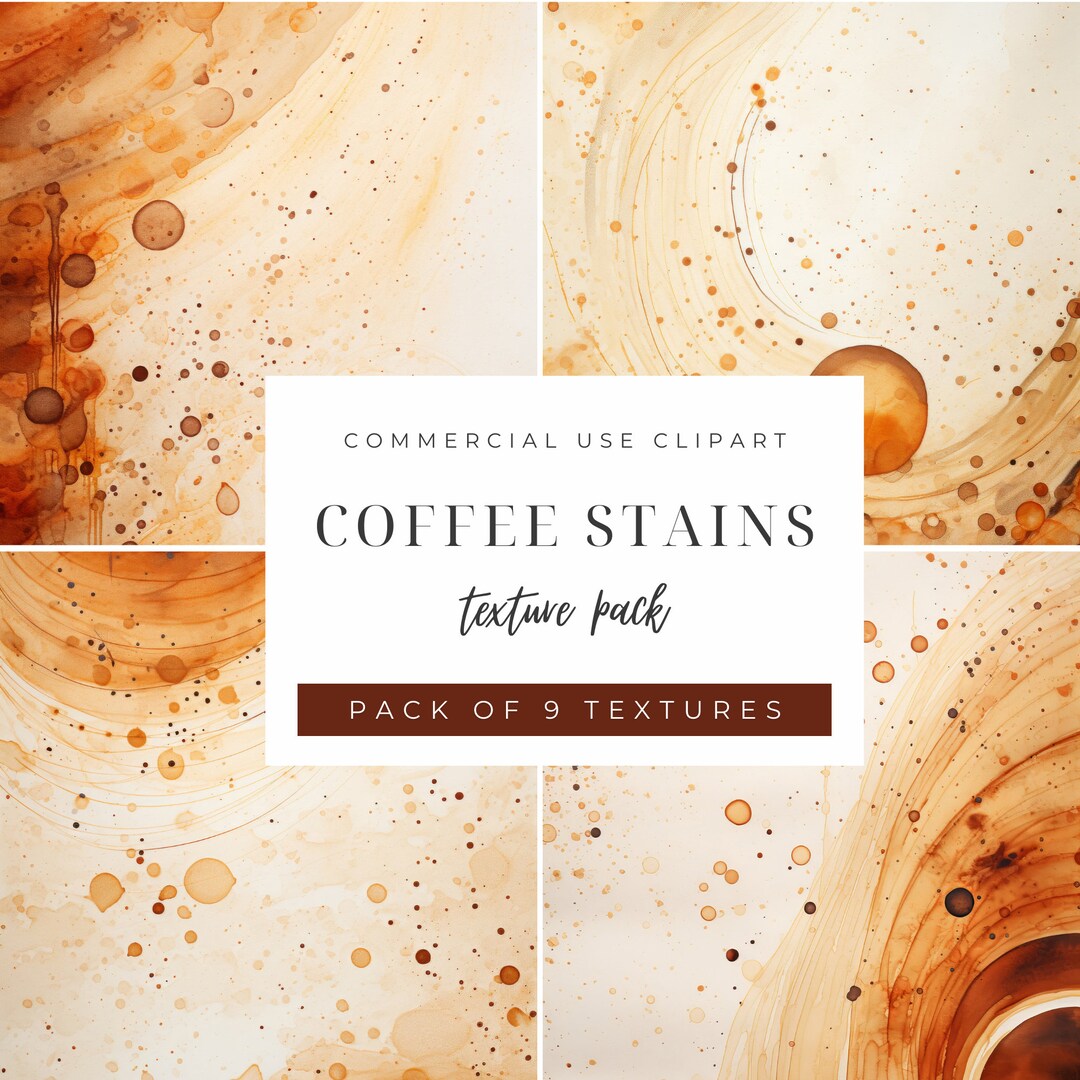 Coffee Stains Texture Bundle: Roast Stains Textures, Café Chic ...