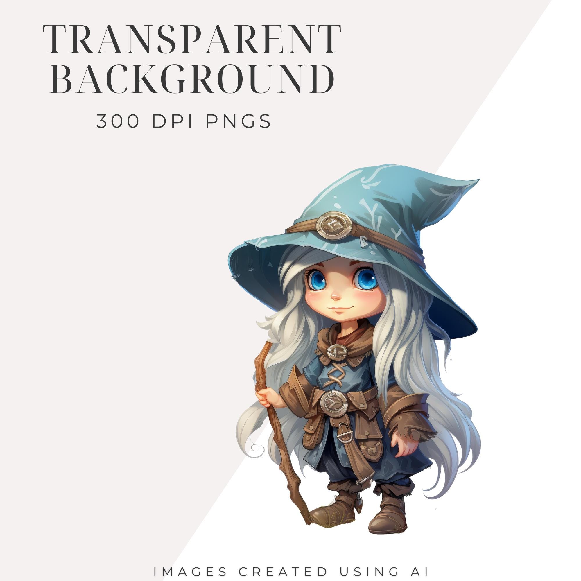 Cute Kids RPG Characters Clipart: Gnome INSTANT DOWNLOAD Role-playing ...