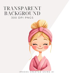 Spa Sleepover Clipart, Instant Download, Pamper Party Graphics, Self ...