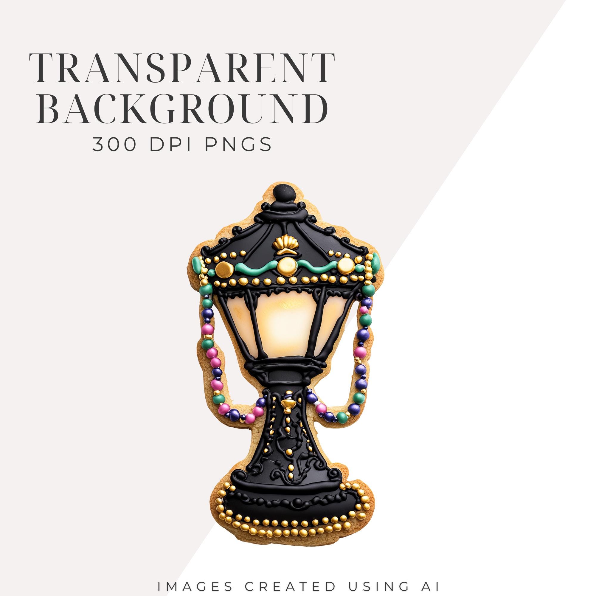 Mardi Gras Cookie Clipart INSTANT DOWNLOAD Watercolor Jazz, Crown, Mask ...