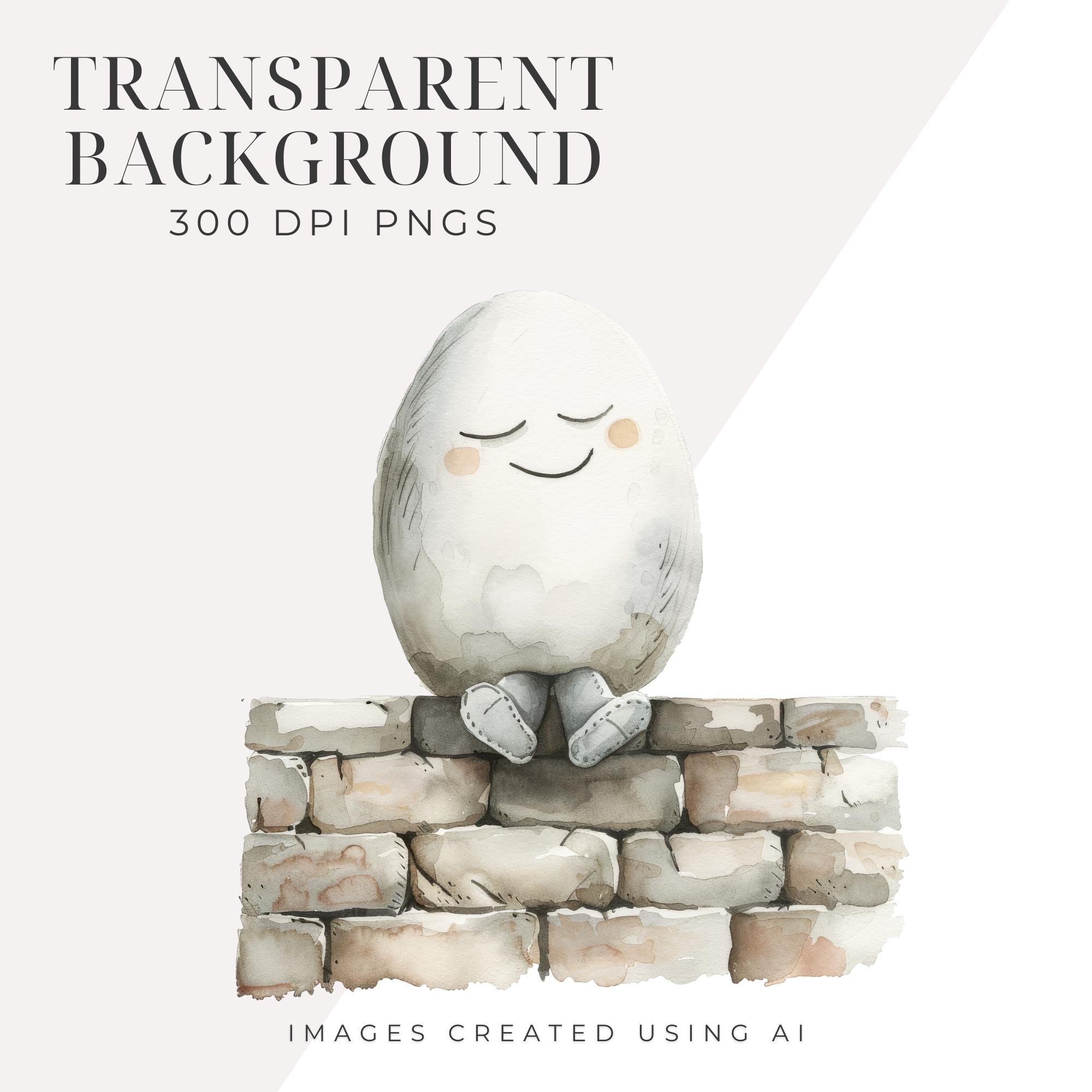 Watercolor Nursery Rhyme Clipart INSTANT DOWNLOAD Humpty Dumpty ...