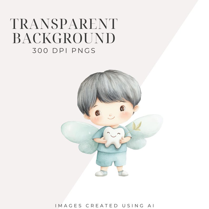 Tooth Fairy Clipart, Instant Download, Cute Fairies, Magical Teeth ...