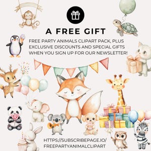 Jungle Travelers Clipart, Instant Download, Safari Adventure Animal PNG ...