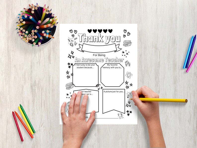 Teacher Appreciation Printable, INSTANT DOWNLOAD, Thank You Teacher ...