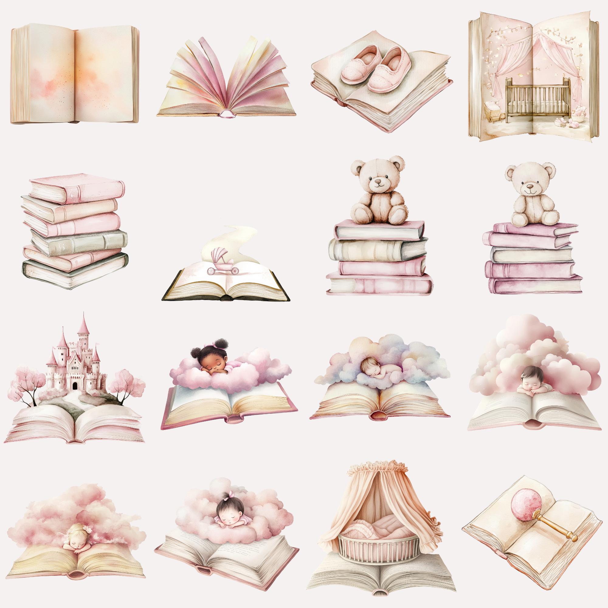 The Next Chapter Clipart, Instant Download, Whimsical Book, Dreamy ...