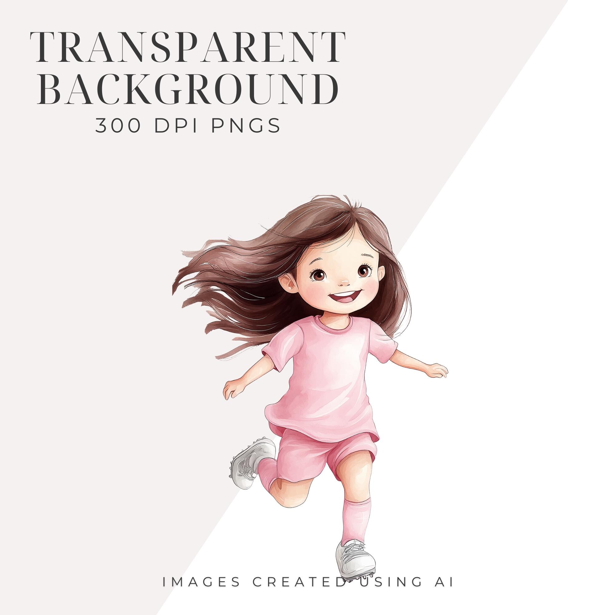 Watercolor Pink Soccer Clipart INSTANT DOWNLOAD Girls Football Sport ...