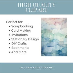 Green, Blue, & Pink Abstract Watercolor Textures INSTANT DOWNLOAD ...