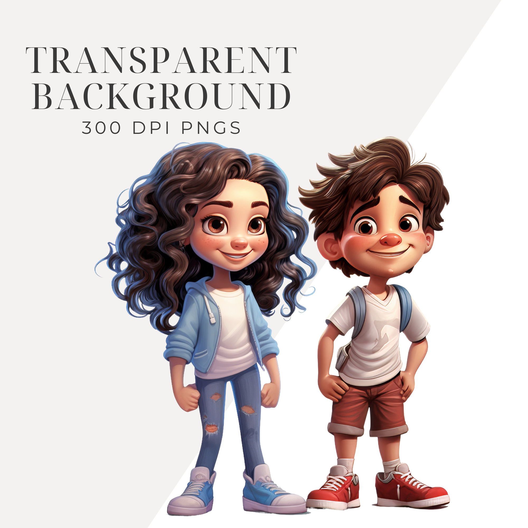 Quirky Kids Clipart INSTANT DOWNLOAD Whimsical Figures & Eccentric ...