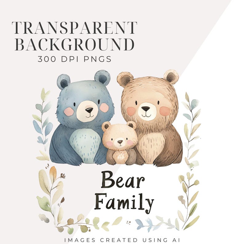 Goldilocks and the Three Bears Clipart Instant Download Watercolor ...