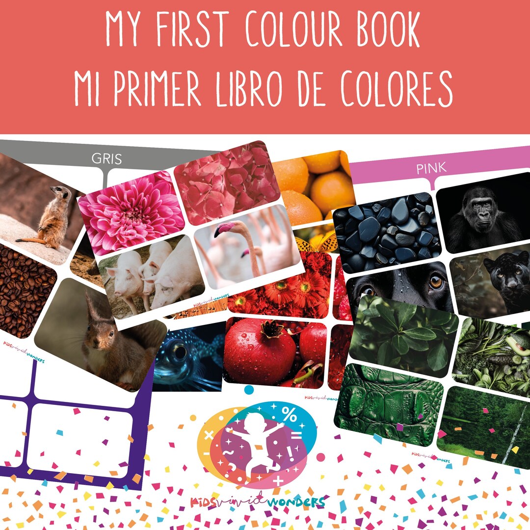 First Colors Digital Book for Children Learning Colors Colors in Nature ...