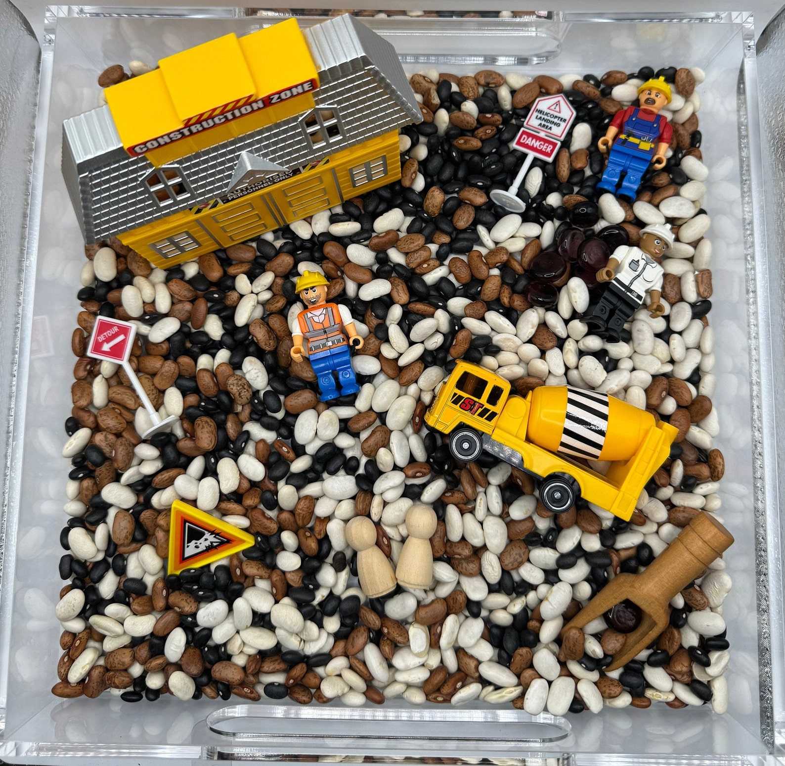 Construction Sensory Bin, Construction Sensory Kit, Construction ...