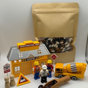 Construction Sensory Bin, Construction Sensory Kit, Construction ...