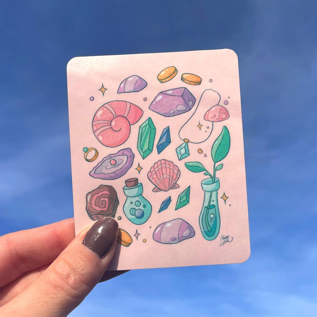 Magical Trinkets Illustration – Cute Whimsical Charms and Objects ...
