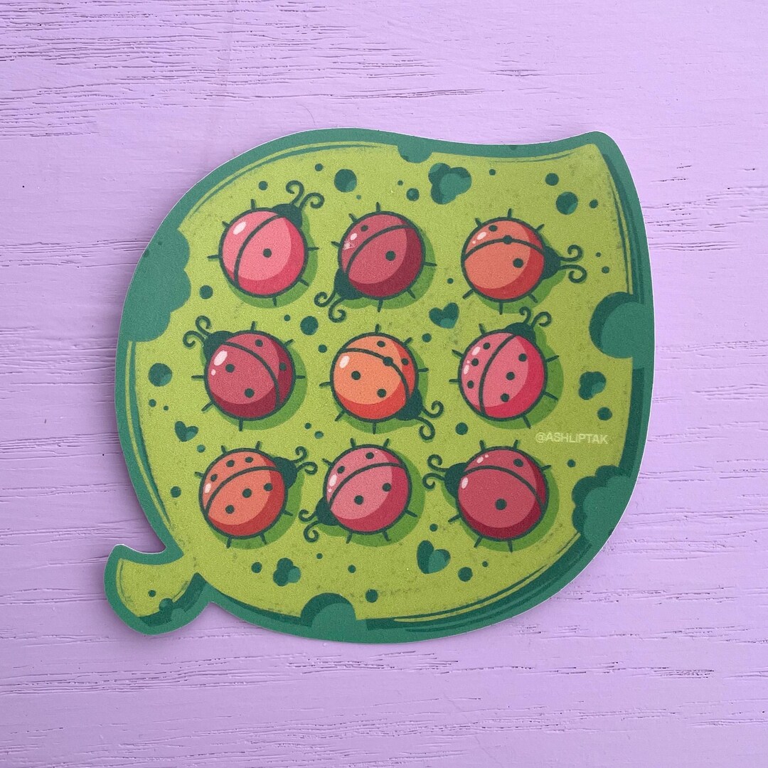 Ladybug Numbers Illustration – Cute Dice-inspired Ladybugs, Whimsical ...