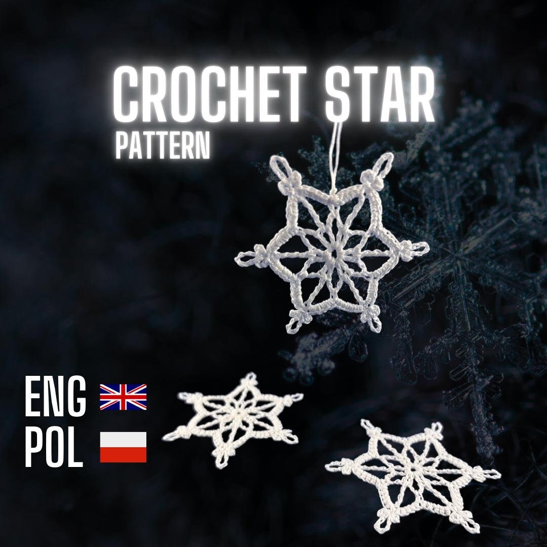 Crochet Star PATTERN & Tutorial - Etsy