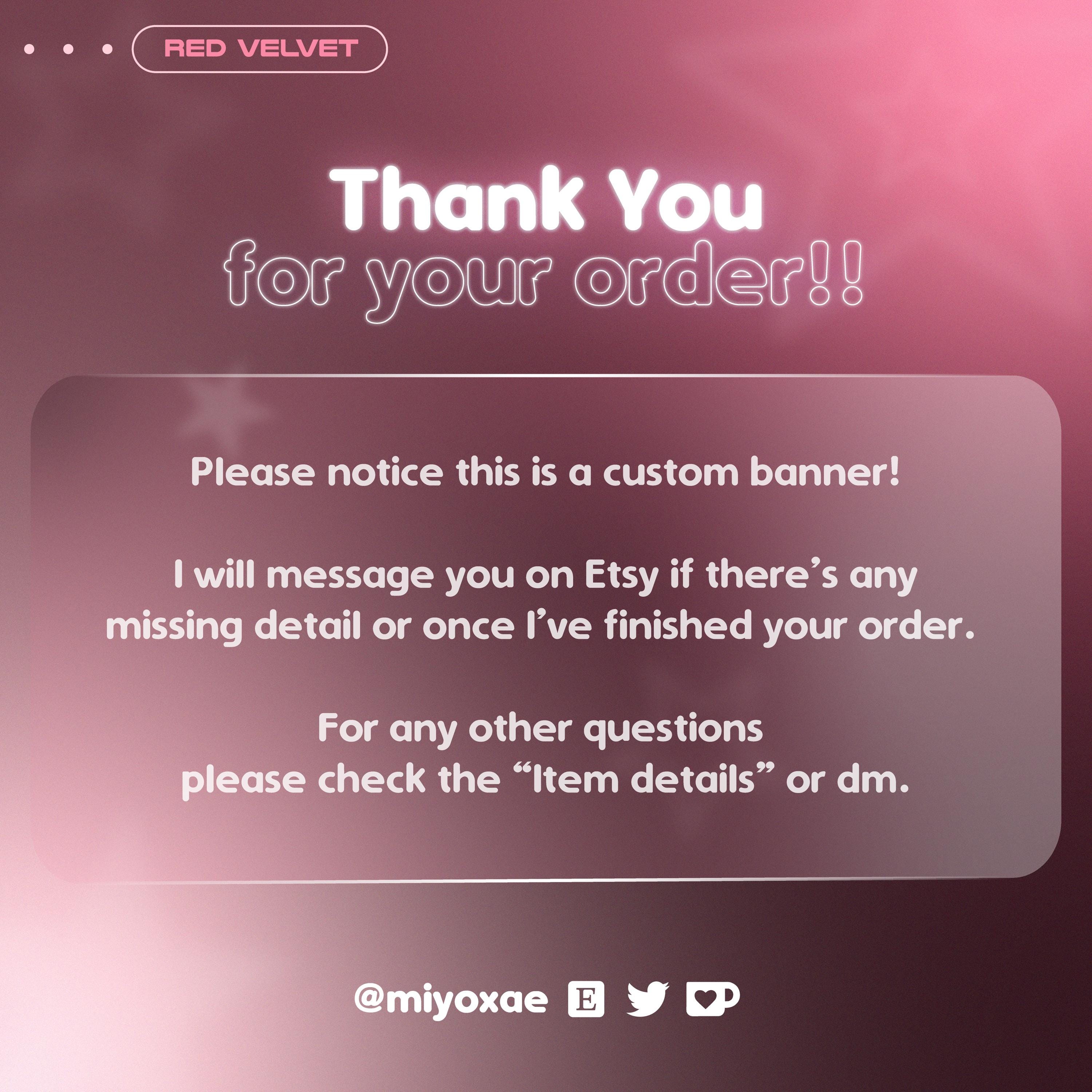 Y2K Red Velvet Twitch Banner | Y2K Aesthetic | Pink Shades | Stream Set ...