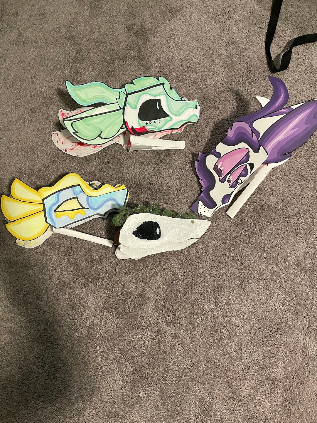 Paper Dragon Puppet Commission - Etsy