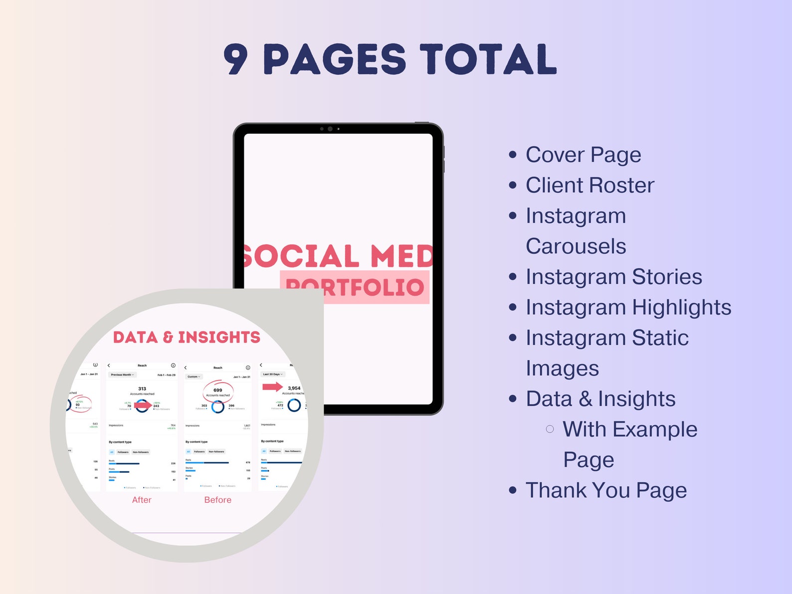 Social Media Manager Portfolio Template Portfolio Template for Social ...