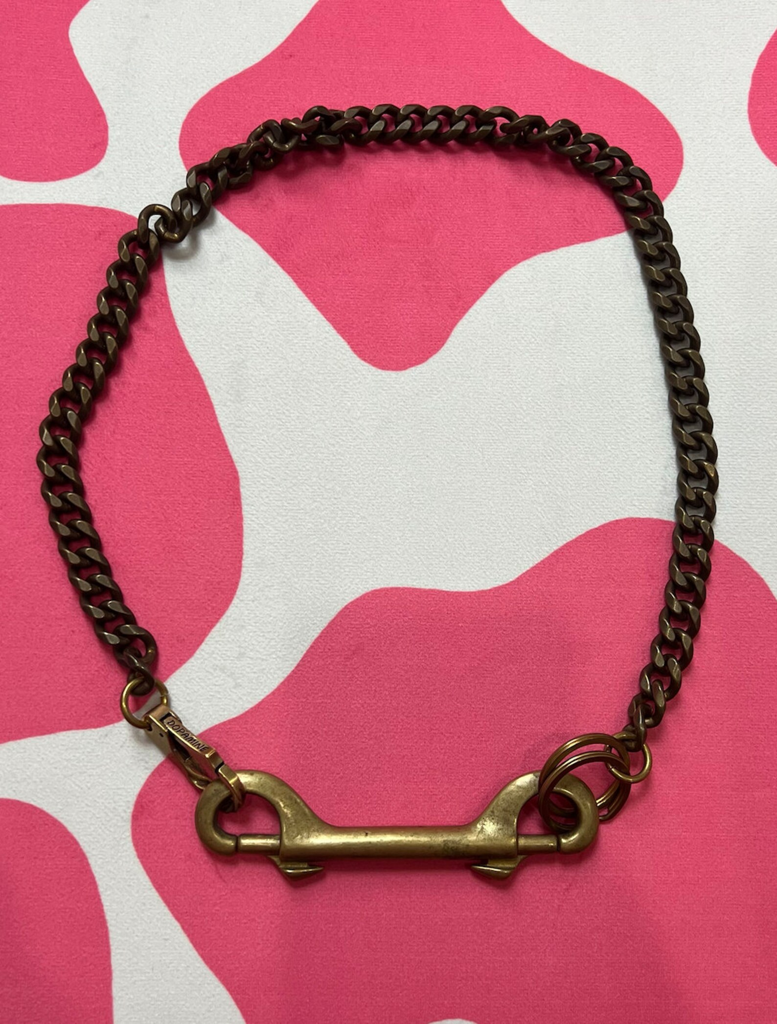 Bronze Double-snap Hook Chain Necklace - Etsy