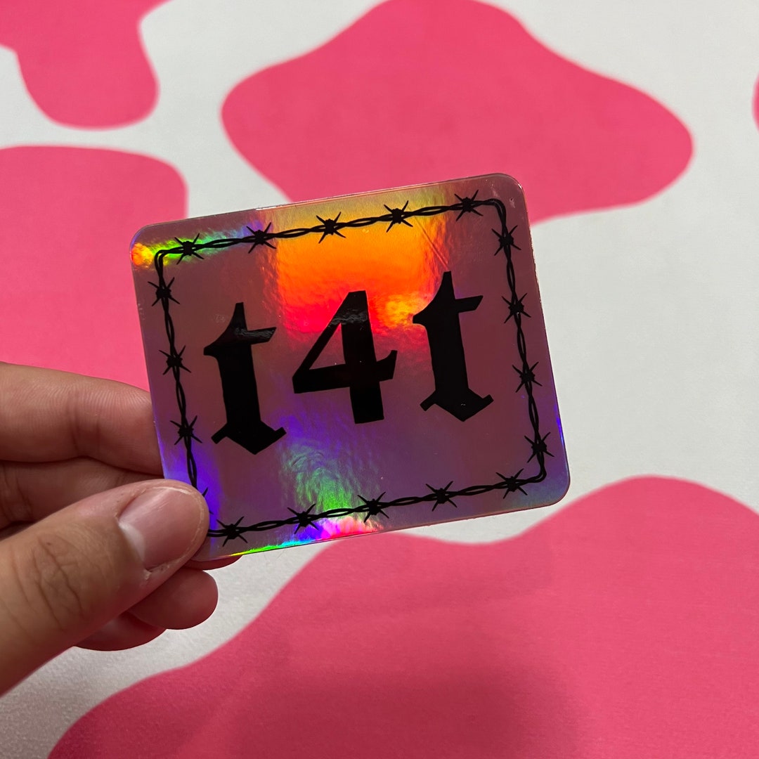 T4T Holographic Sticker - Etsy