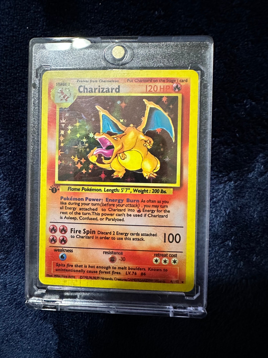 First Edition Charizard Base Set Holo - Etsy