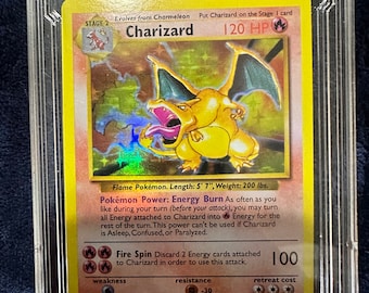 First Edition Charizard Base Set Holo - Etsy