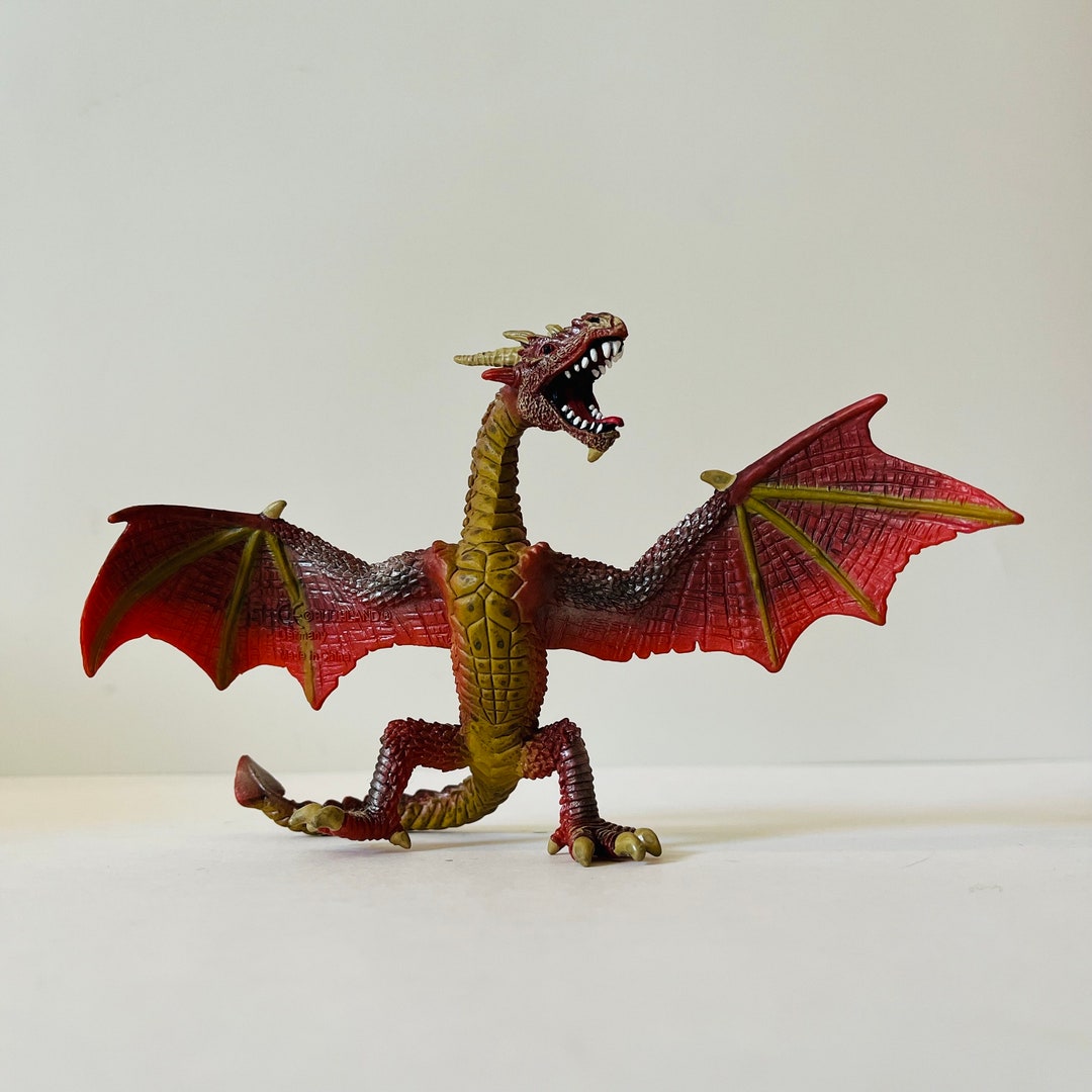Vintage Bullyland Medieval Red Dragon Plastic Toy Animal - Etsy