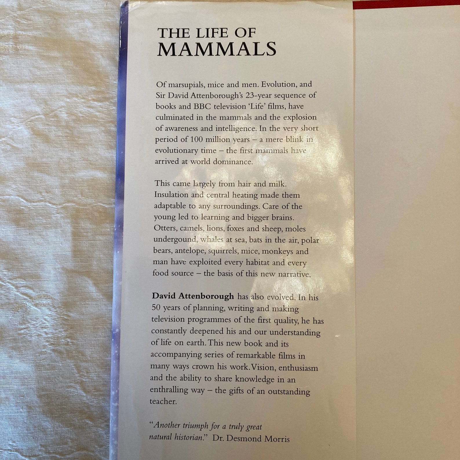 David Attenborough the Life of Mammals Book First Edition BBC - Etsy