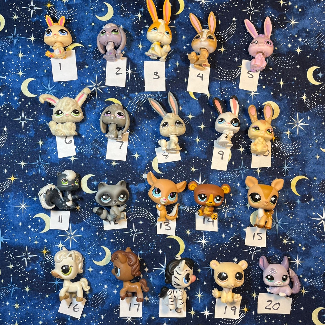 LPS Littlest Pet Shop Figure Pick Your Own Pick A Pet Bunnies Raccoons ...