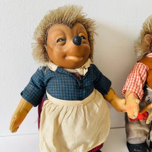 Rare Vintage Steiff Mecki & Micki Hedgehogs Vinyl Face Plush Animals ...