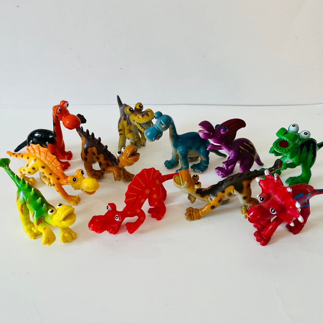 Vintage Lot of Plastic Toy Jurassic Dinosaurs DINOS Figurine Dino ...