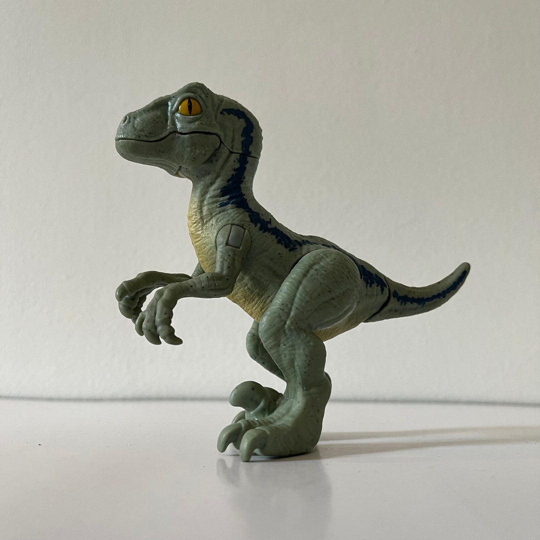 Vintage Jurassic Park Blue Velociraptor Dinosaur Dino - Etsy