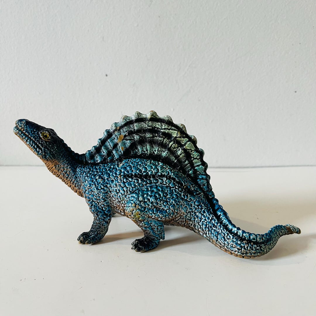Vintage Jurassic Collectible Toy AAA Rubber 8 Inch Dimetrodon Dinosaur ...