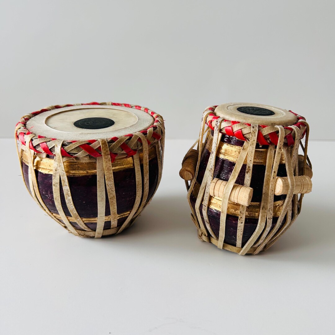 Vintage Miniature Tabla Drums Traditional Percussion Instruments - Etsy