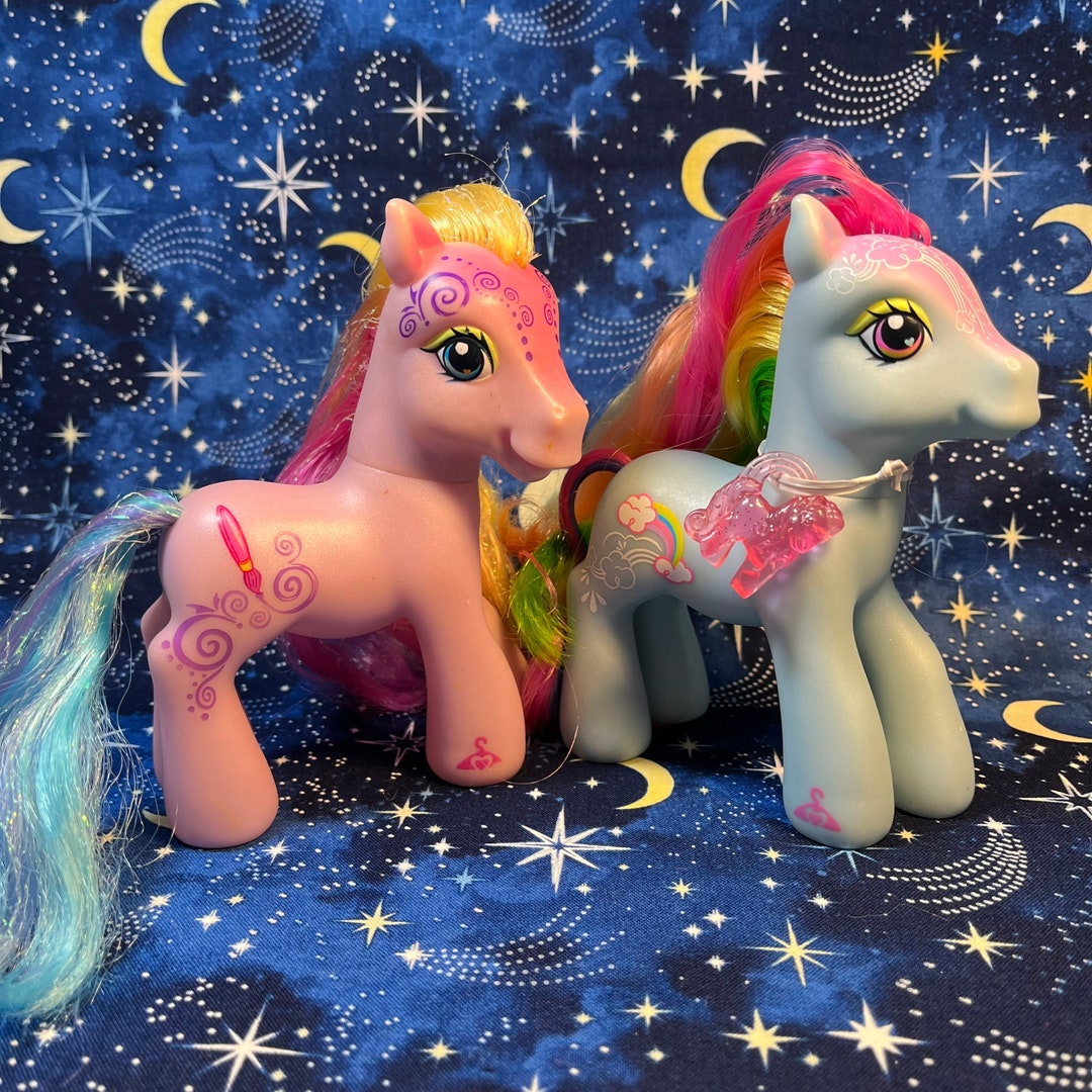 My Little Pony Toola-roola and Rainbow Dash With Painted Faces MLP - Etsy
