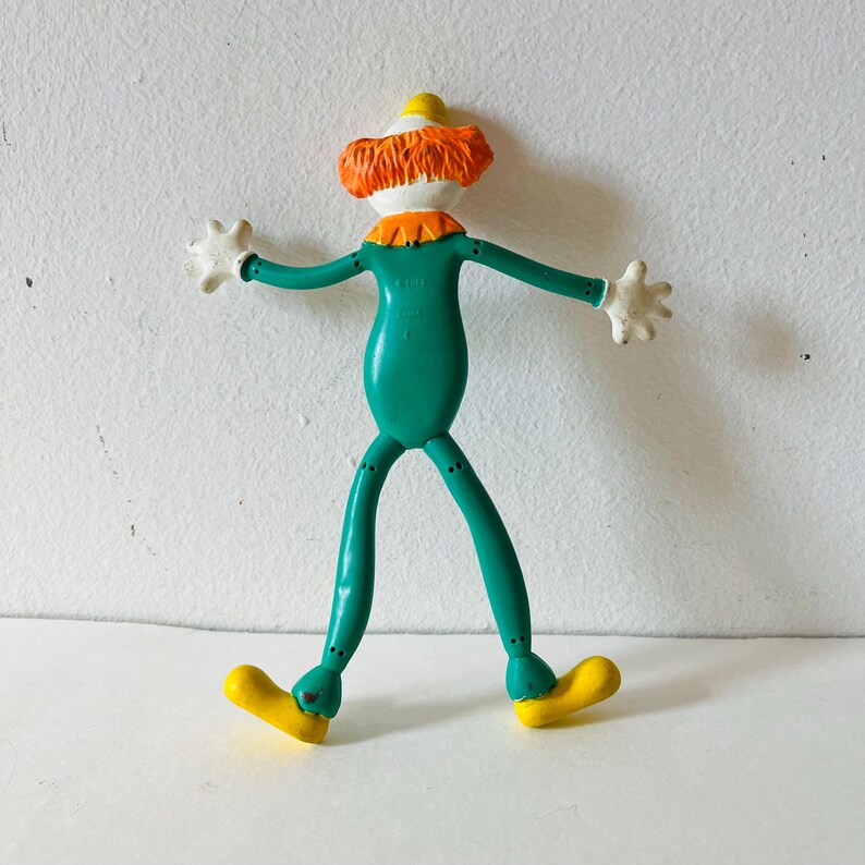 Vintage 1980's Russ Bendable Bendy Clown Figure Collectible Toy - Etsy