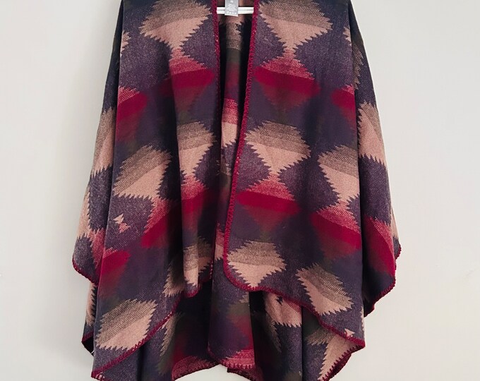 Vintage Sears Canada Navajo Southwestern Inspired Waterfall Cardigan ...